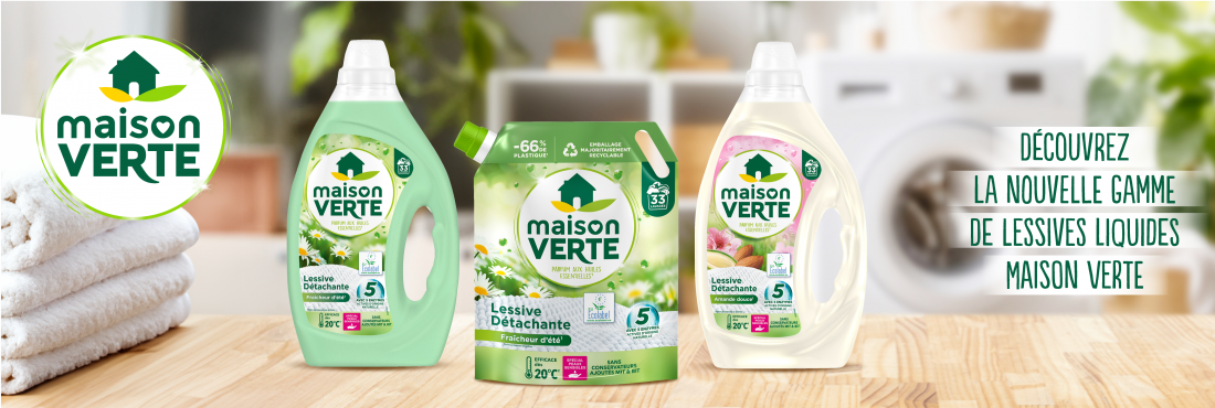 Découvrez nos nouvelles lessives Maison Verte, écolabellisées ...